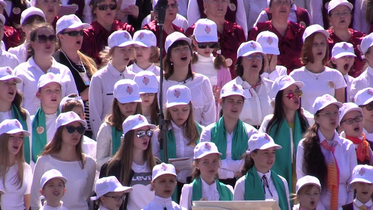 Сводный хор на Дворцовой. День славянской письменности и культуры