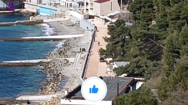 Крым. ЮБК. Гаспра. Показываю как там на "Марате". 14.04.25 #андрейкрымский #артемийкрым #юбк #гаспра