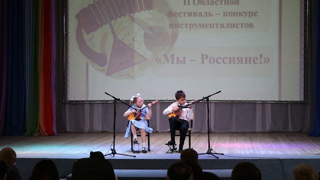 Горбунов Артем, Белякина Анна, О. Щукина, "Полька-солнышко".