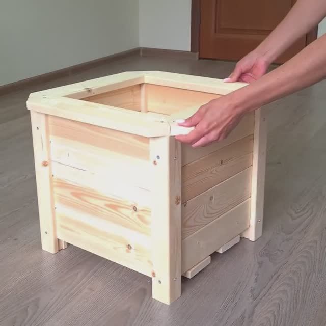 Сборка и покраска Кашпо для цветов Савушка