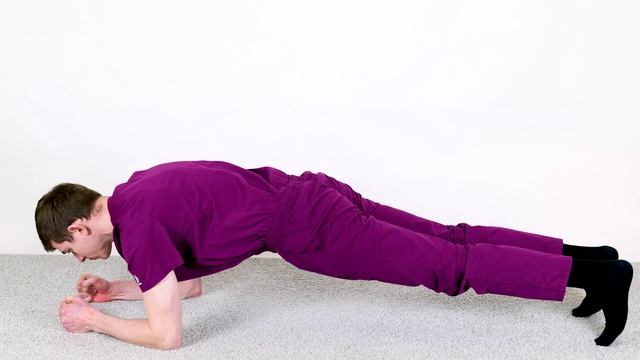 №15 Упражнение "корсет позвоночника". Фронтальная планка на локтях.