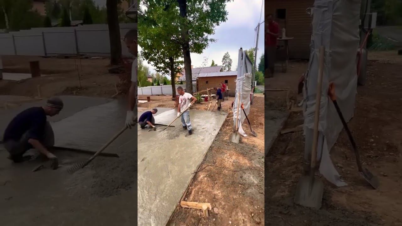 Бетонирование крыльца и парковки на участке @otlandshaftnika
