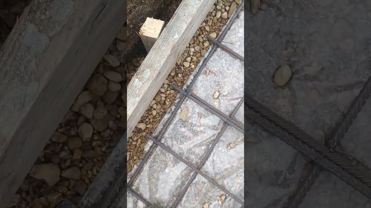 Собрали карскас из арматуры на парковку для бетона.