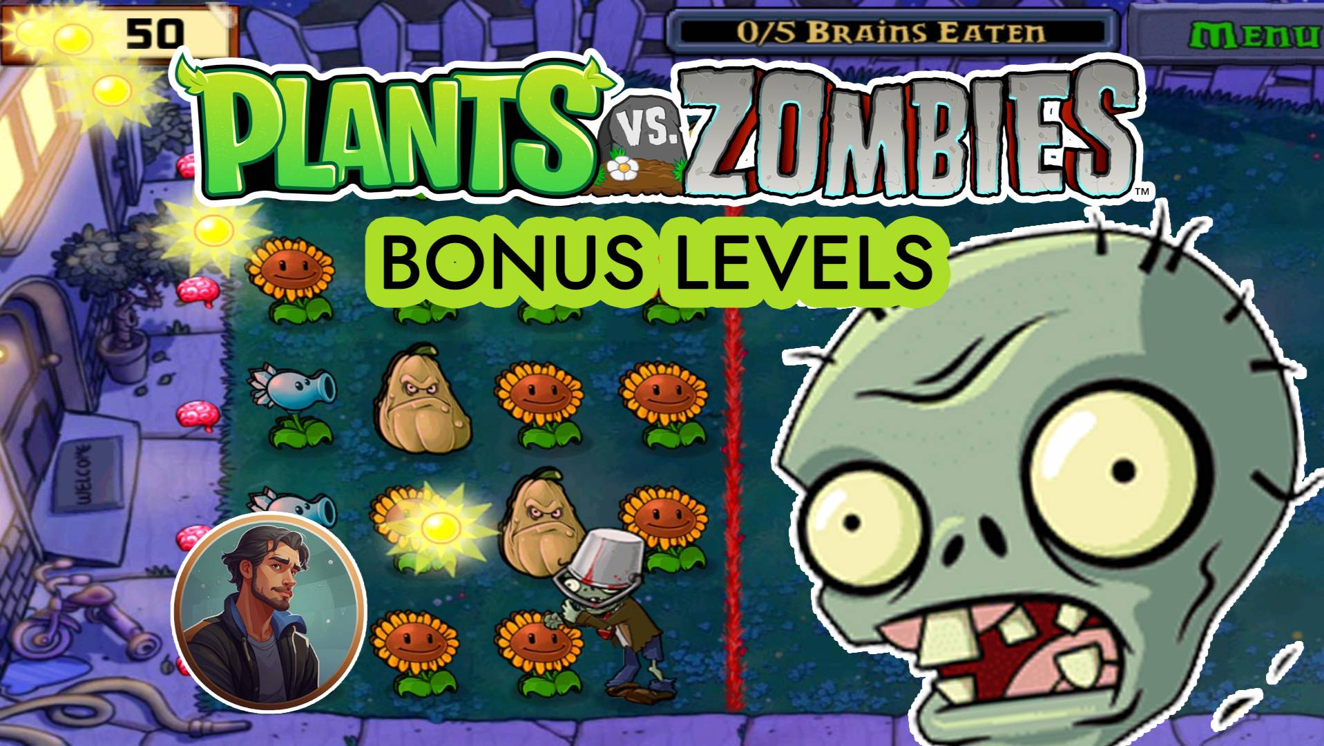 Plants vs Zombies - I, Zombie. Я, Зомби | bonus levels (бонусные уровни)
