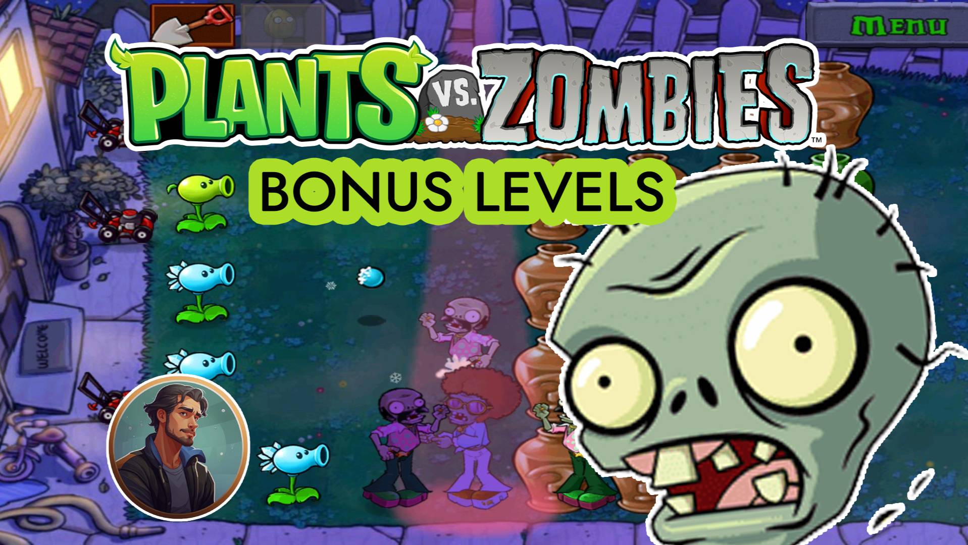 Plants vs Zombies - Vasebreaker. Разбиватель ваз |  bonus levels (бонусные уровни)