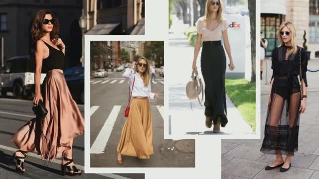 ❤️ С ЧЕМ НОСИТЬ ДЛИННЫЕ ЮБКИ | 7 образов с модными юбками сезона лето, составляем модные образы