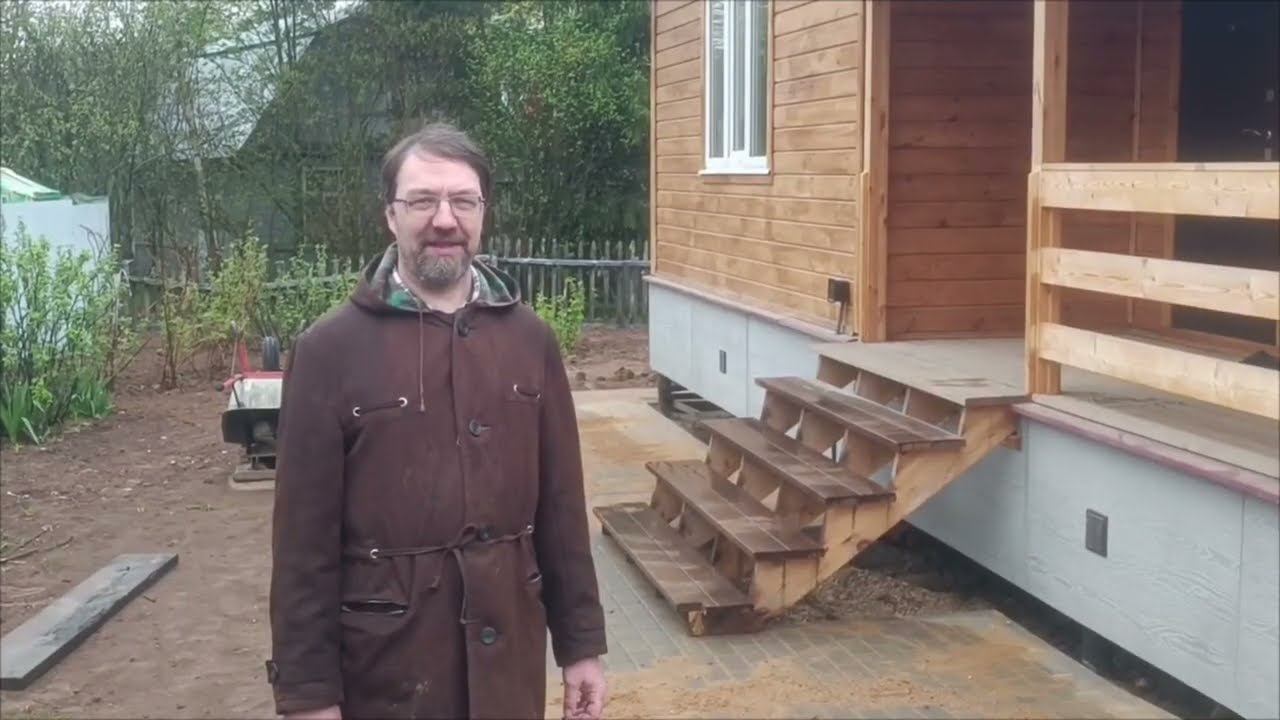 Отзыв клиента об устройстве отмостки вокруг дома компанией отЛандшафтника