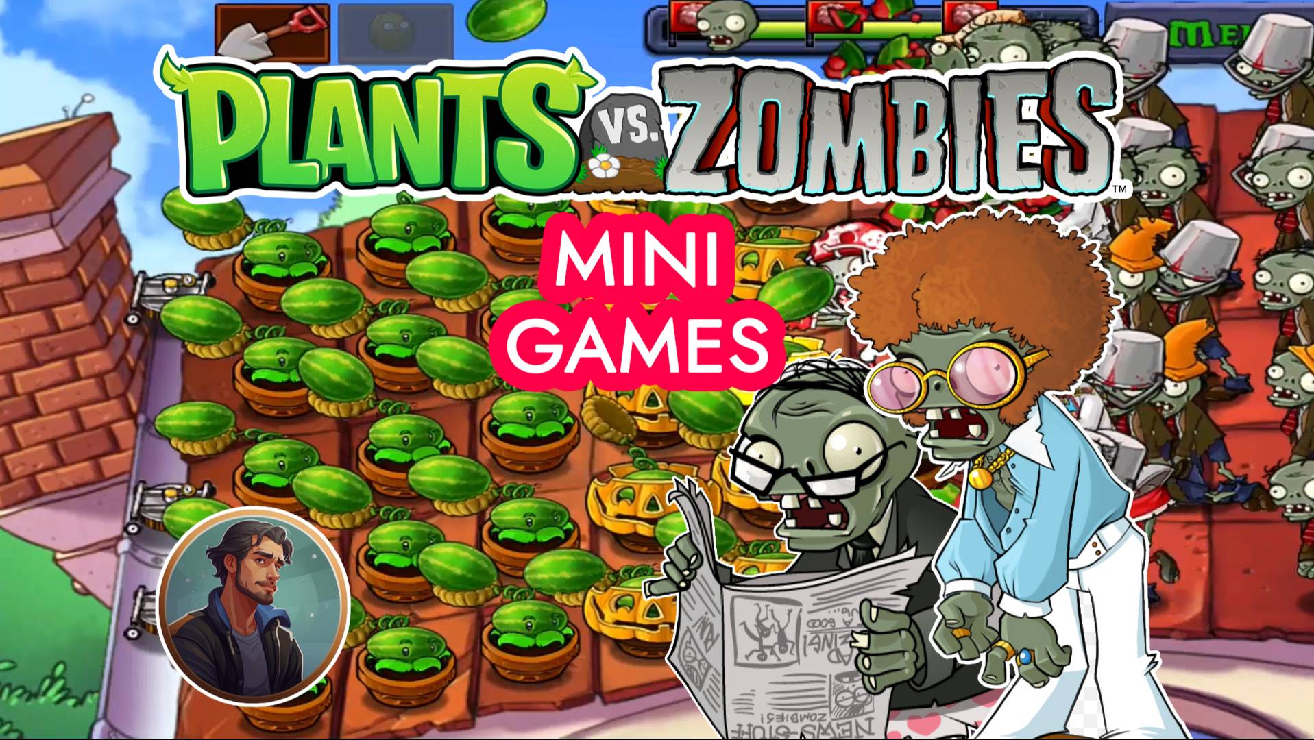 Plants vs Zombies - column like you see em. Растения против зомби - Колонна, как вы её видите.PVZ