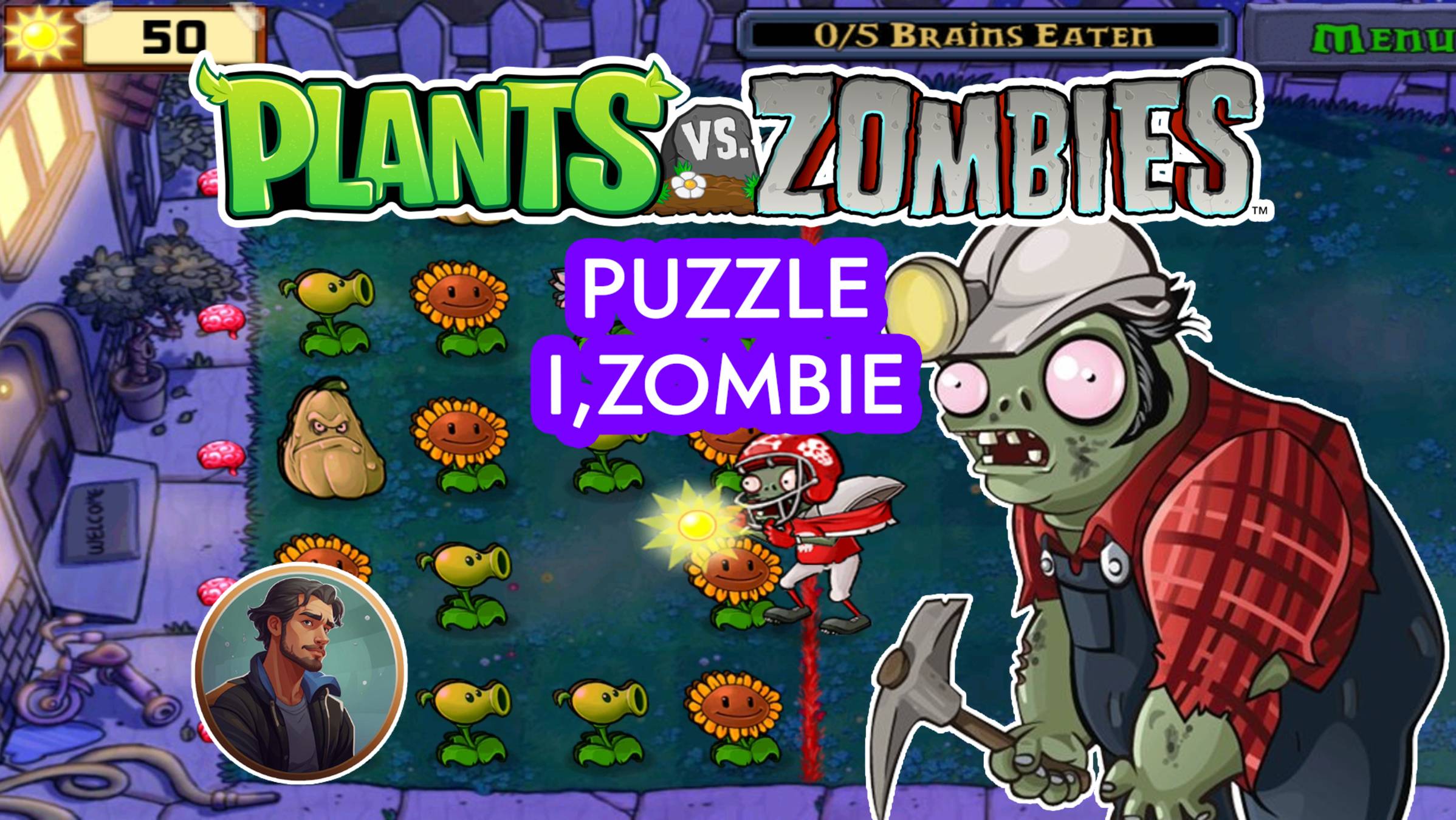 Plants vs Zombies - I, Zombie. Я, Зомби |  Растения против зомби. Puzzle (пазлы)|I, Zombie #1