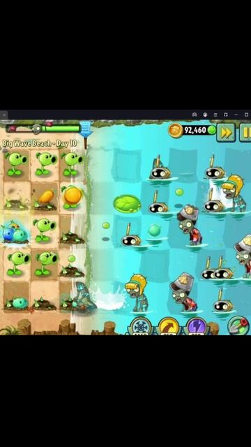 Растение против Зомби 2/PvZ2 Adventure Big Wave Beach Day 10/Большая Пляжная Волна День 10 #pvz
