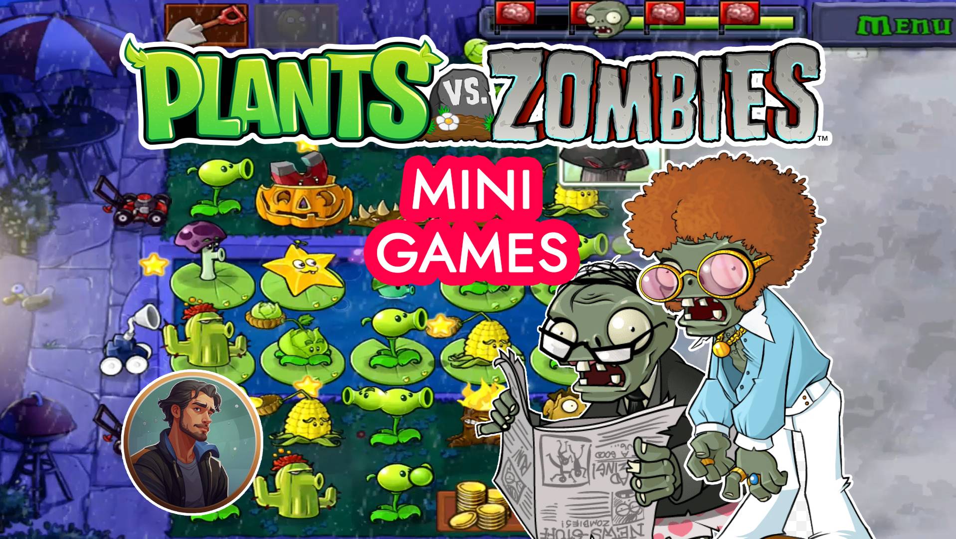 Plants vs Zombies - It's Raining seeds. Растения против зомби - Идёт семенной дождь. ПВЗ.PVZ