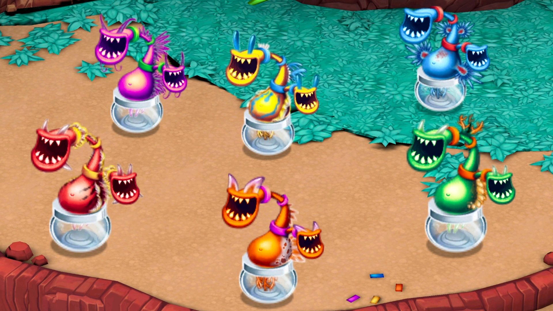 Брюшок / Potbelly - все варианты цвета призматиков (My Singing Monsters: Dawn of Fire)