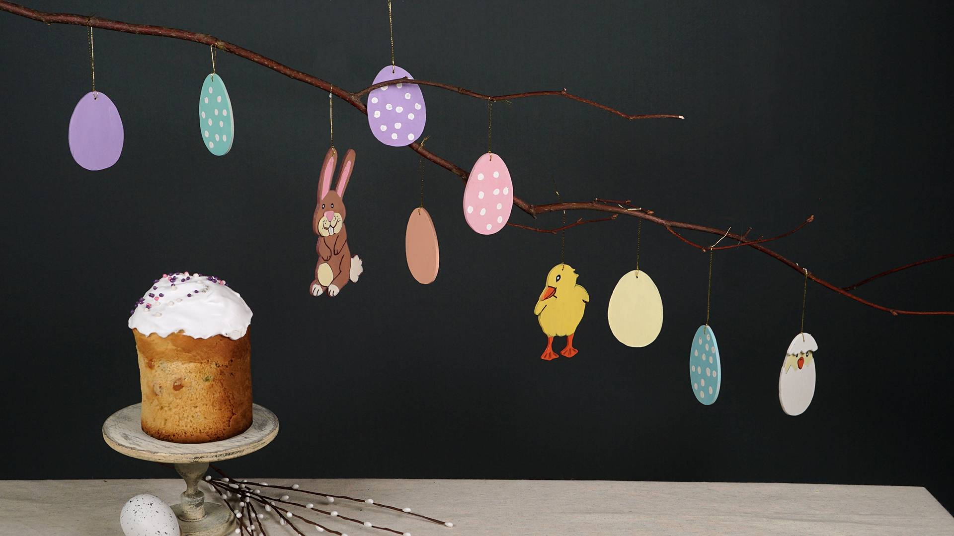 VII. Выпиливаем ручным лобзиком пасхальные украшения: яйца, кролика, цыпленка от Pebaro 373-1s