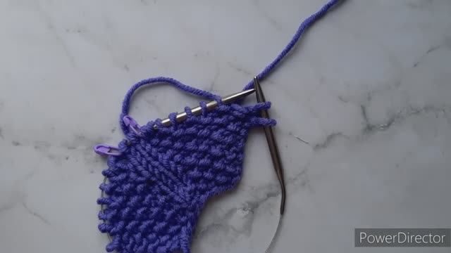 Узелковый край спицами