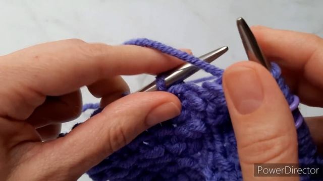 Прибавки в реглане в узоре "рис" спицами