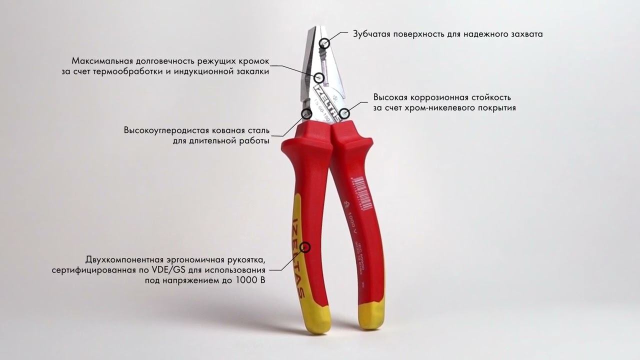 Пассатижи диэлектрические Izeltas