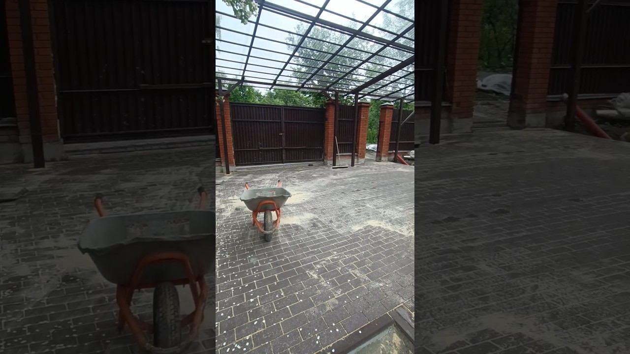 Мощение плитки на участке. @otlandshaftnika