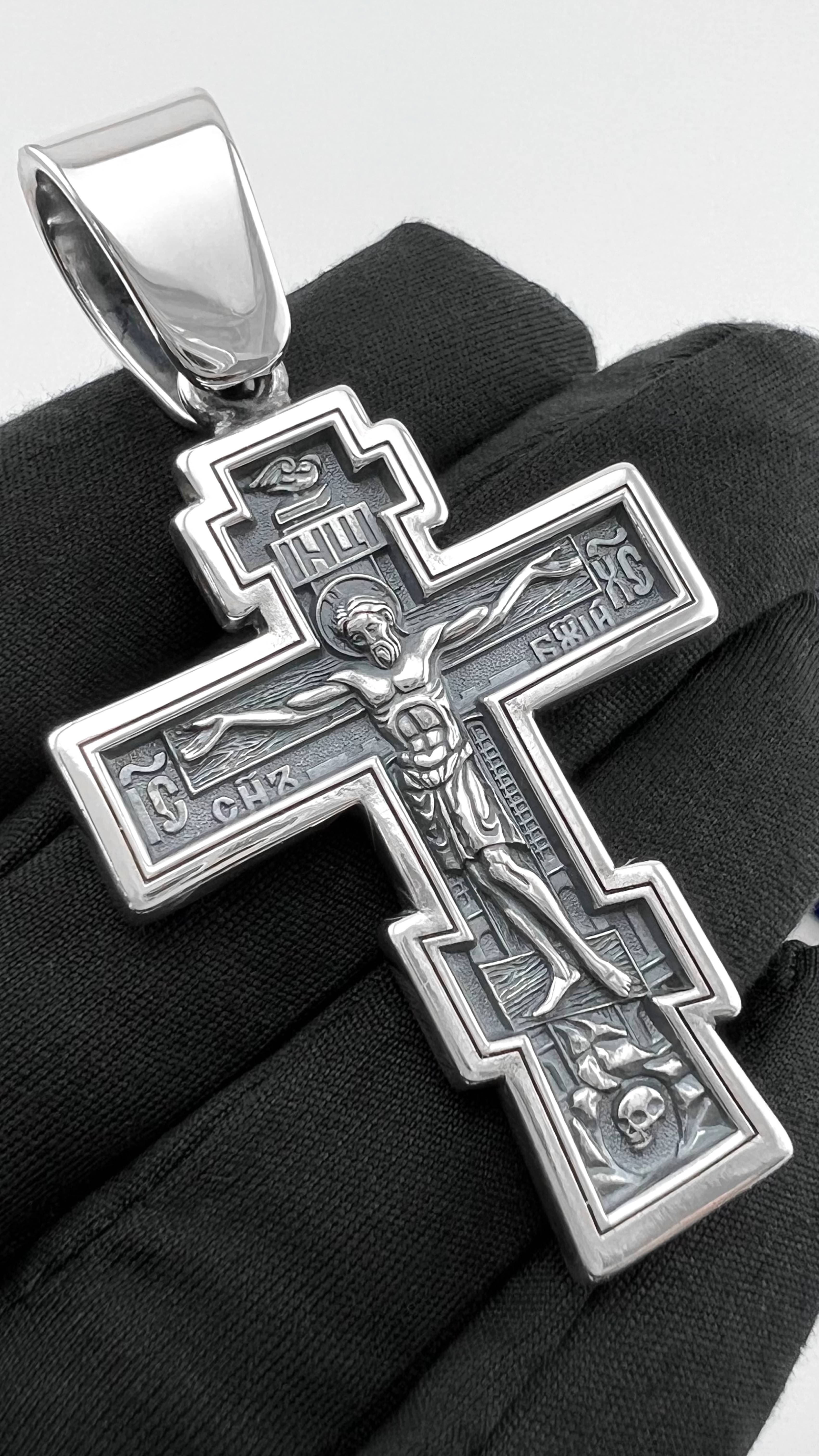 Крест православный серебряный 23 грамма  и серебряная цепь Якорь