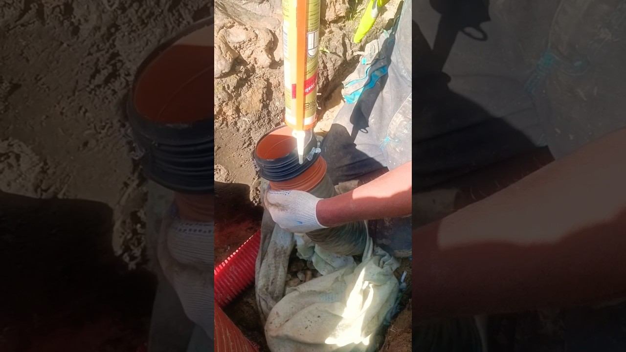 Монтаж смотрового колодца.