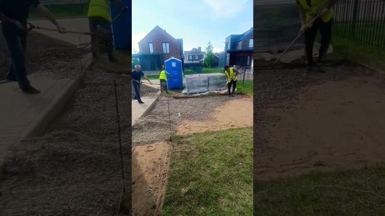 Расширение парковки на участке.