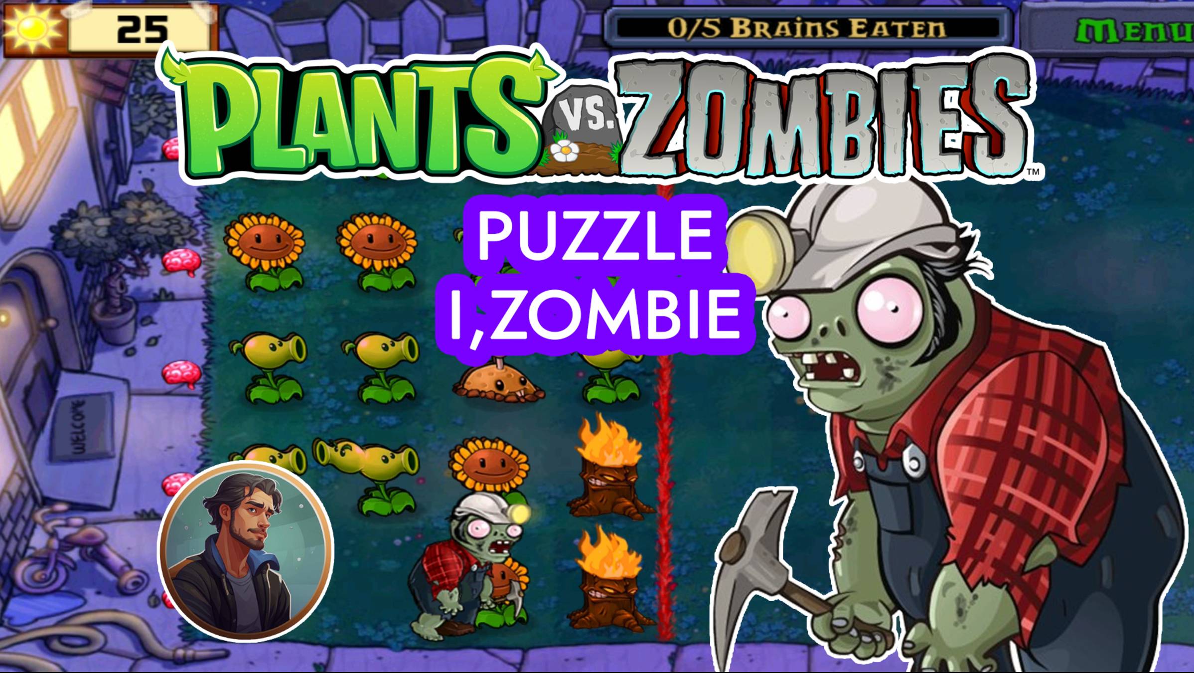 Plants vs Zombies - Can You Dig It?Ты можешь это понять? | Растения против зомби. Puzzle (пазлы) #3