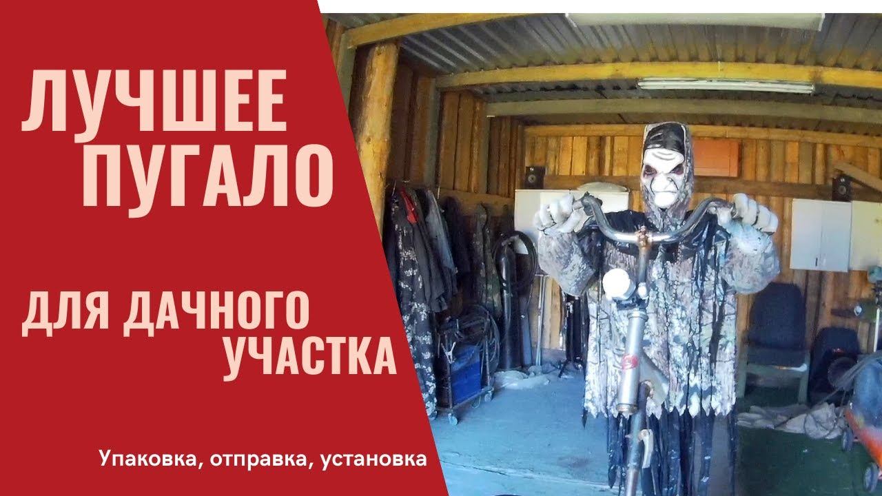 ЛУЧШЕЕ ПУГАЛО ДЛЯ ДАЧИ, САДА И ОГОРОДА. ОТПРАВКА. УПАКОВКА. УСТАНОВКА.