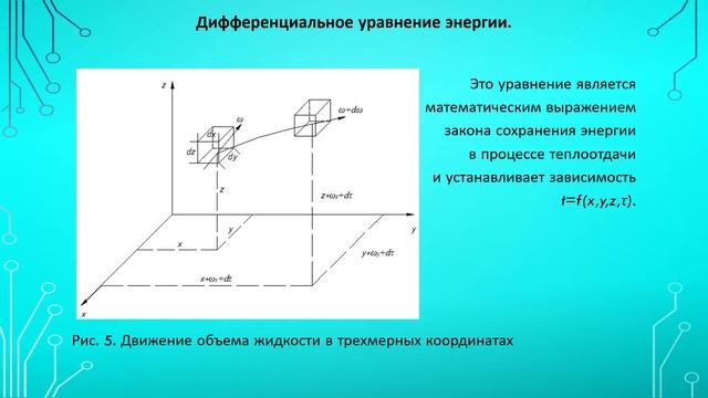 Лек 11. Математическая постановка задач конвективного теплообмена: основные понятия и определения