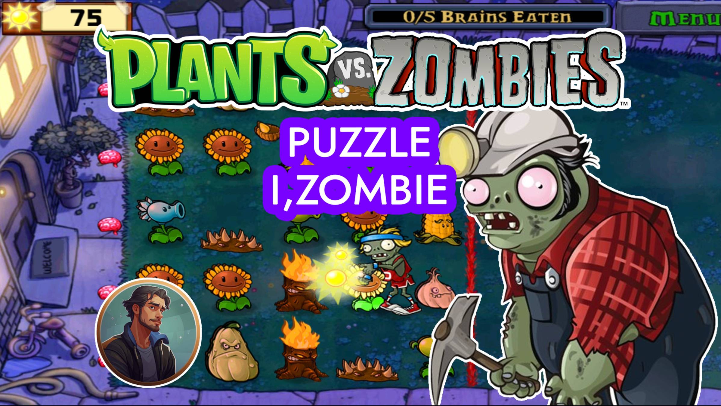 Plants vs Zombies - Me Smash!. Меня Разбивают! | Растения против зомби. Puzzle (пазлы) |I, Zombie #6