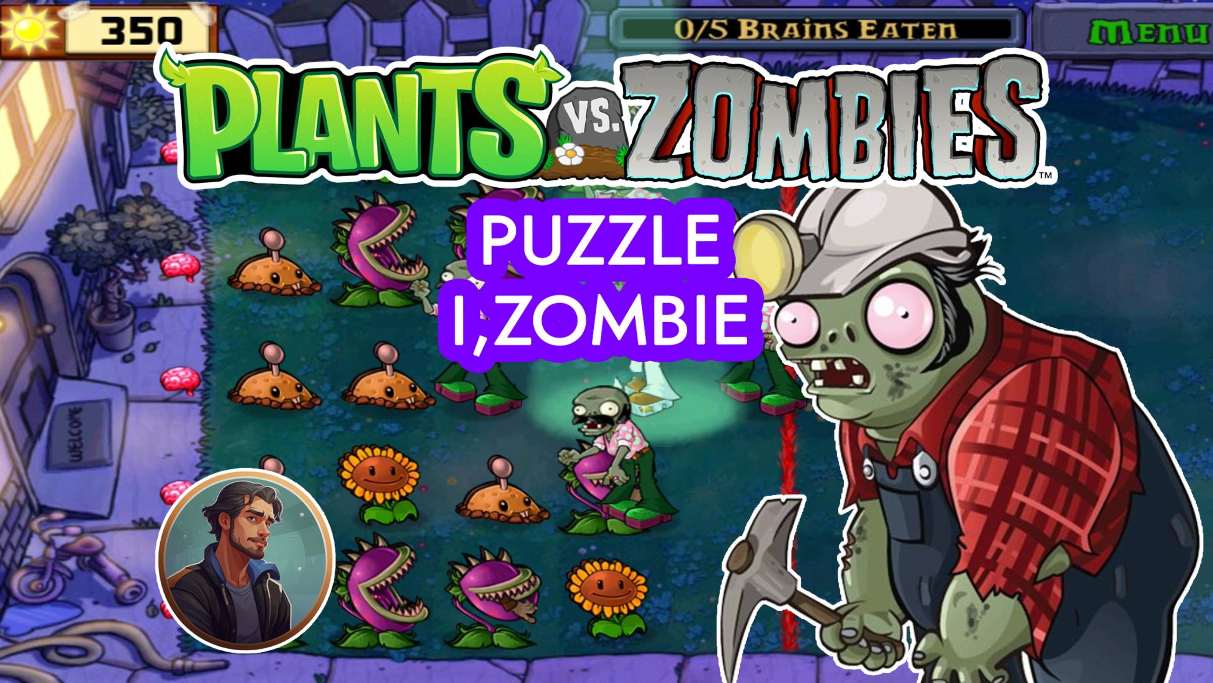 Plants vs Zombies - ZomBoogie. ЗомБуги | Растения против зомби. Puzzle (пазлы)|I, Zombie #7