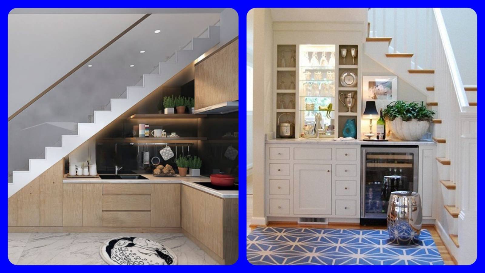 Пространство под лестницей / Кухня под лестницей