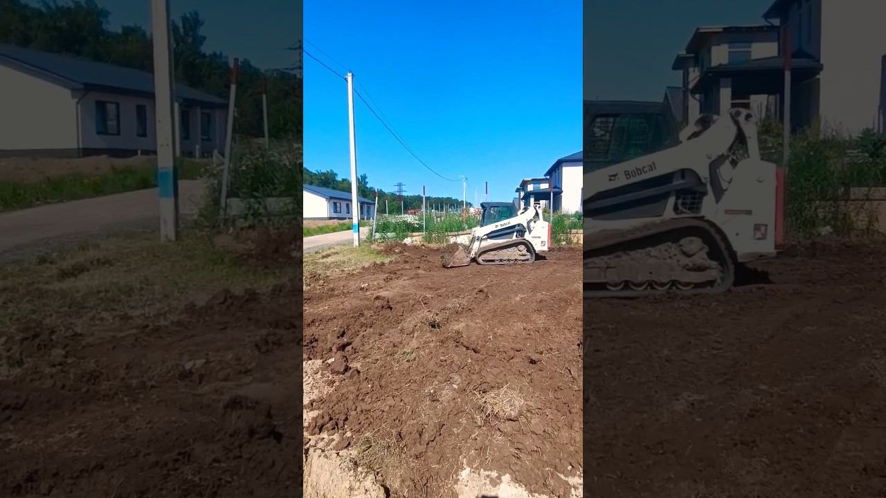 Планировка участка техникой #благоустройствоучастка