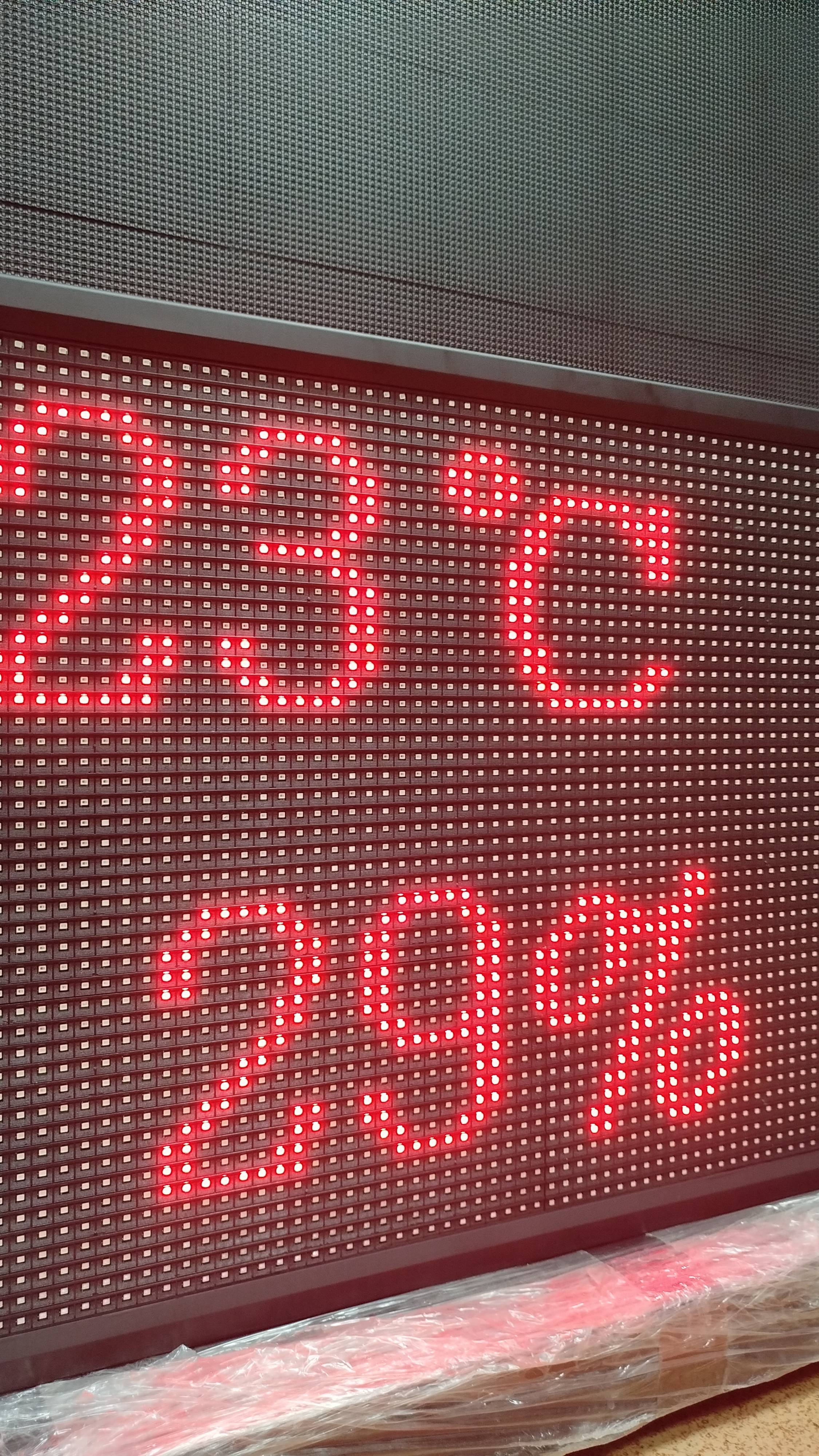 Электронное табло с отображением температуры и  влажности ledmig@mail.ru