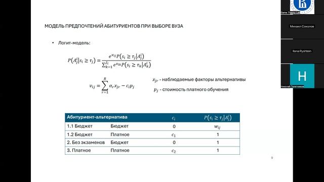 Семинар МЛ Теории Игр от 15 апреля 2025 года