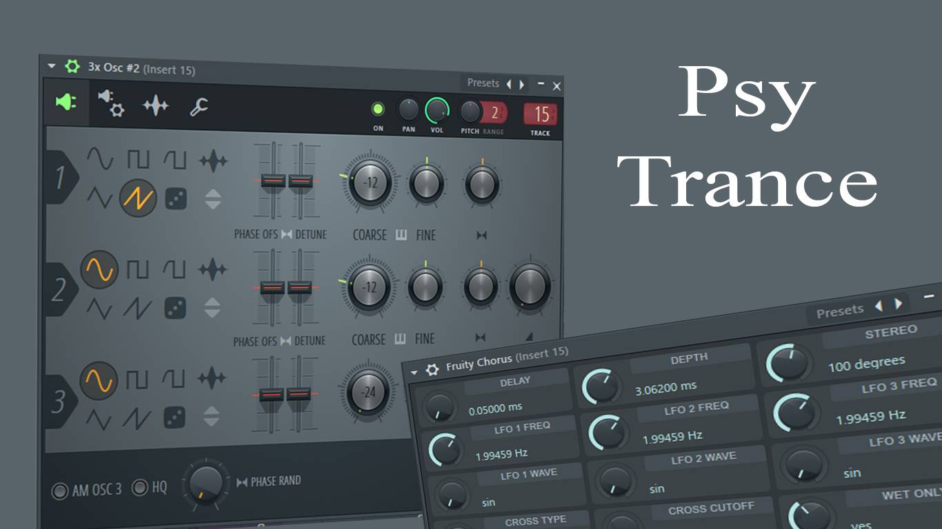 Fruity Chorus и 3x Osc делаем лид для Пси Транса