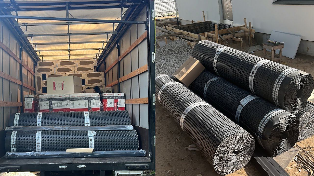 Монтаж профилированной мембраны PLANTER GEO