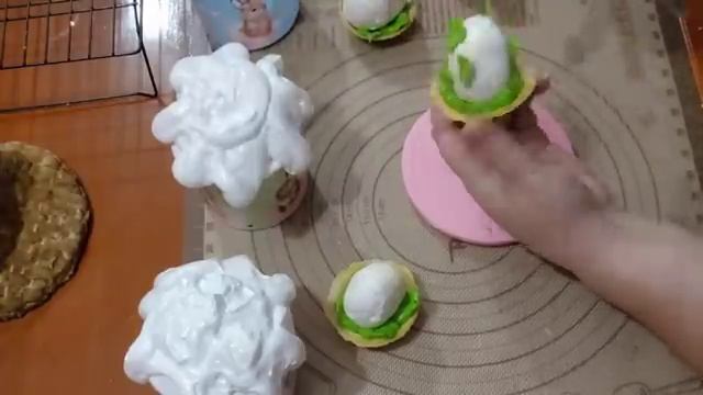 Готовимся к Пасхе. Зефирные куличи.