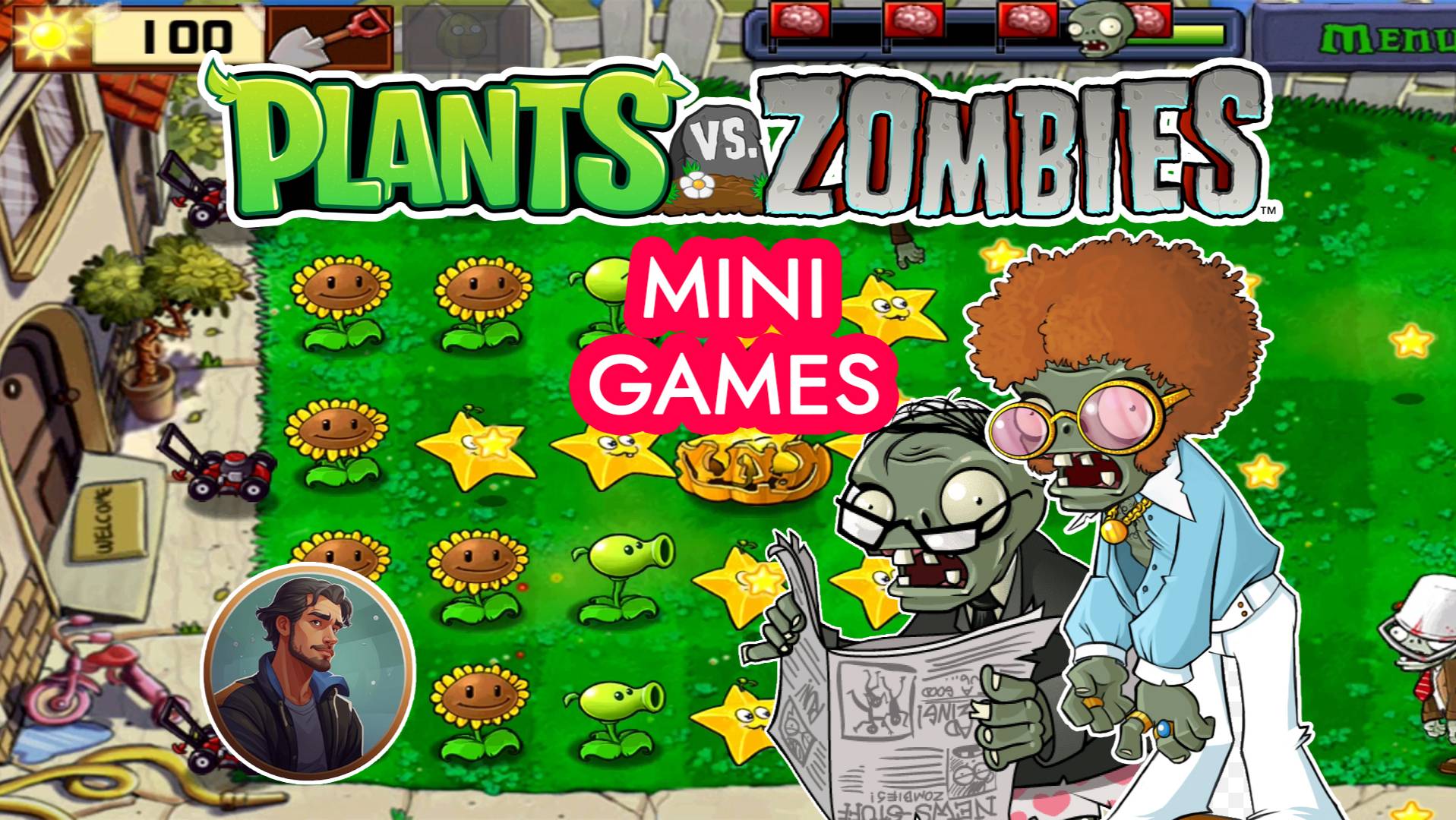 Plants vs Zombies - seeing stars. Растения против зомби - Видеть Звёзды. ПВЗ.PVZ