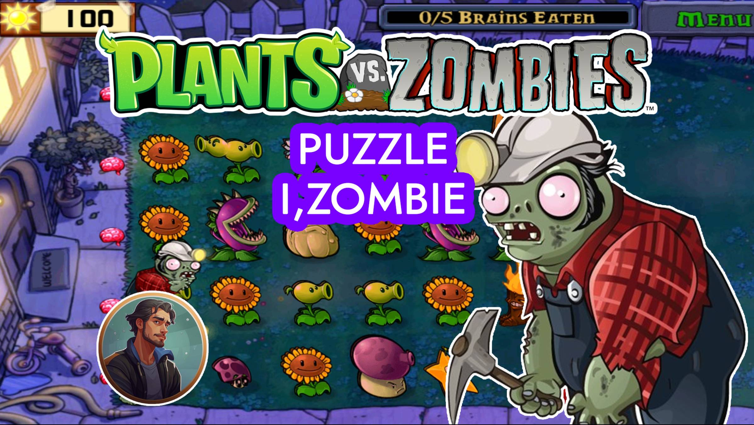 Plants vs Zombies - All your brainz r belong to us.Все ваши мозги принадлежат нам|Puzzle |I, Zombie