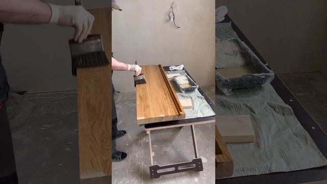 Покрытие ступени маслом с твердым воском