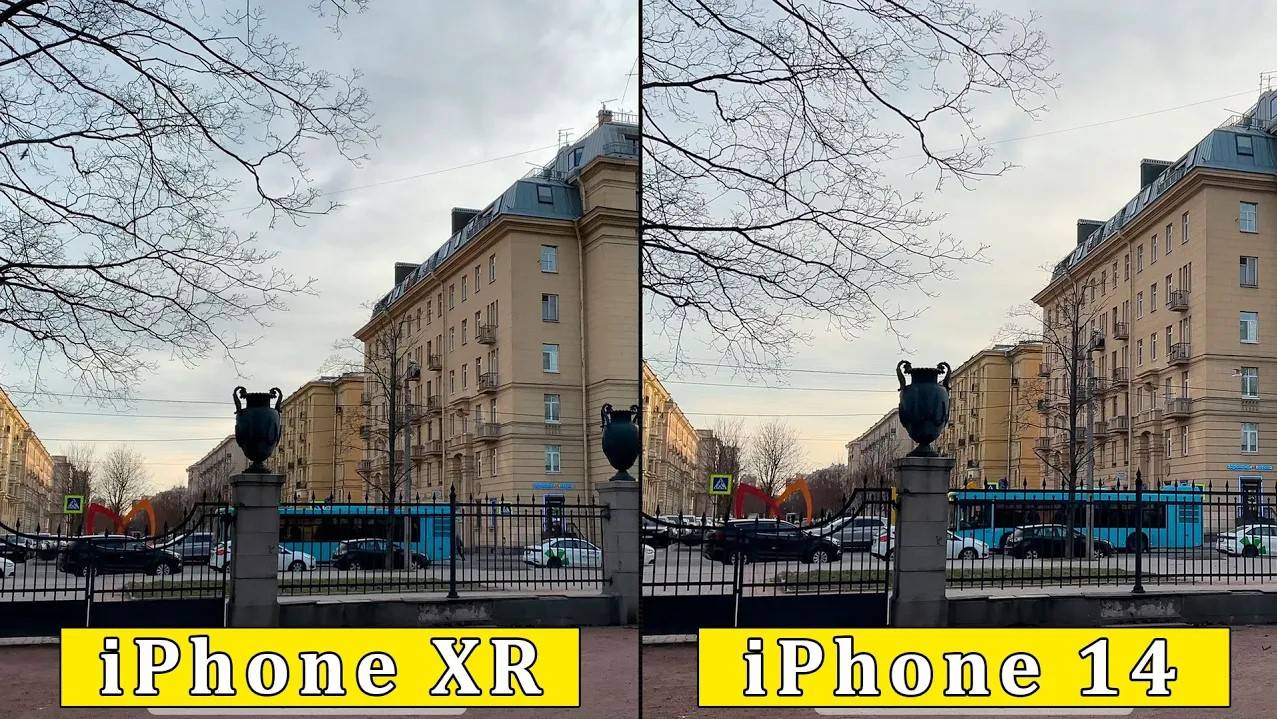 iPhone XR vs. iPhone 14 - Сравнение камер (4K, Стабилизация, Зум, Автофокус, Ночной режим)