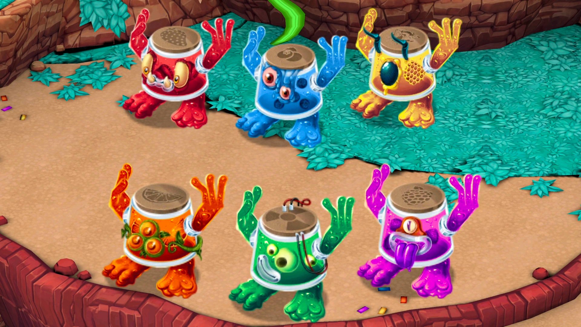 Барабамень / Noggin - все варианты цвета призматиков (My Singing Monsters: Dawn of Fire)