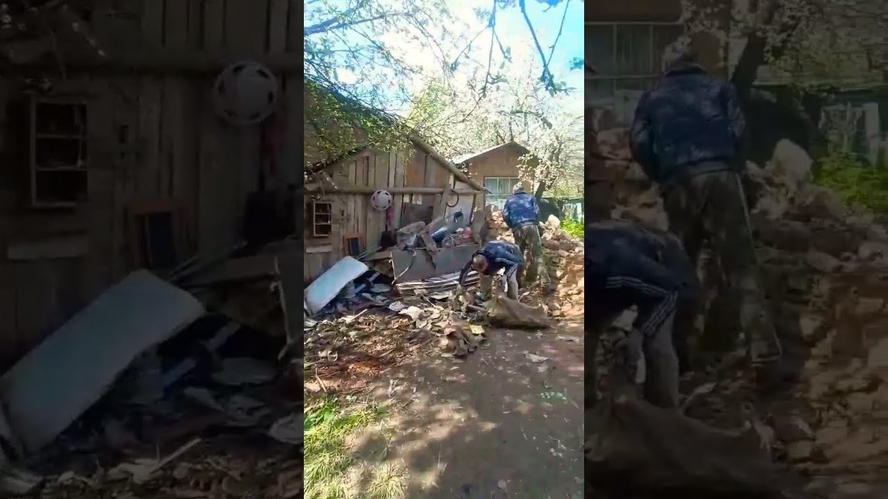 Демонтаж дачных домов и сараев.