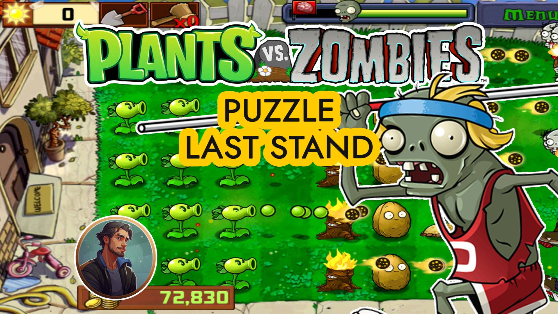 Plants vs Zombies - Last Stand-Day. Последний рубеж-День | Растения против зомби. Puzzle (пазлы) #1