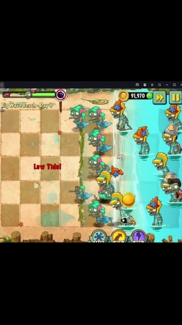 Растение против Зомби 2/PvZ2 Adventure Big Wave Beach Day 8/Большая Пляжная Волна День 8 #pvz