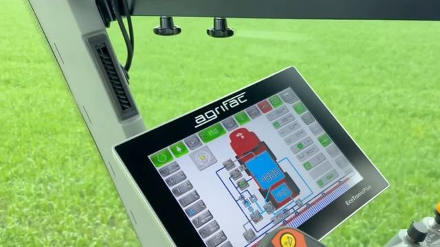 Опрыскиватель Agrifac. Навигация Trimble. Отключение секций на перекрытиях