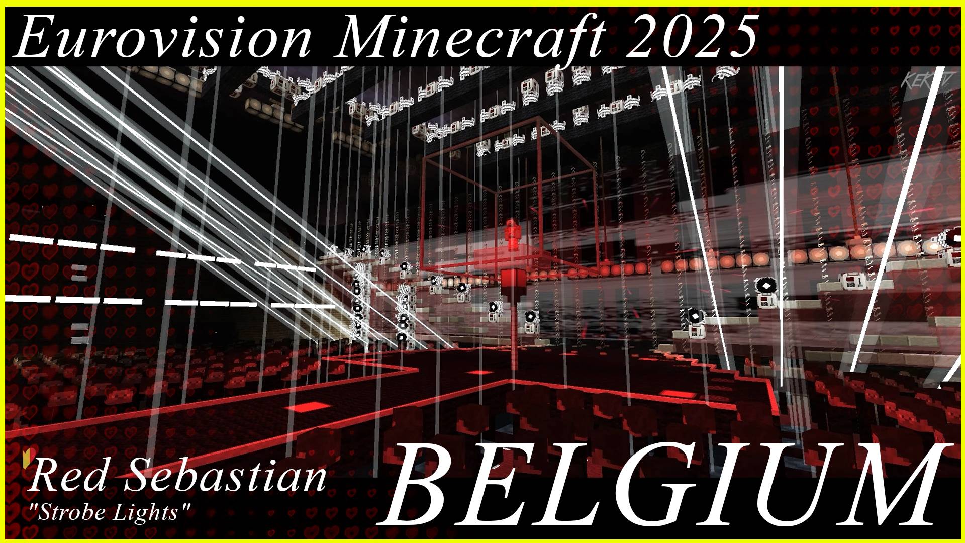 Eurovision Minecraft 2025 - Belgium - ️Red Sebastian - "Strobe Lights"