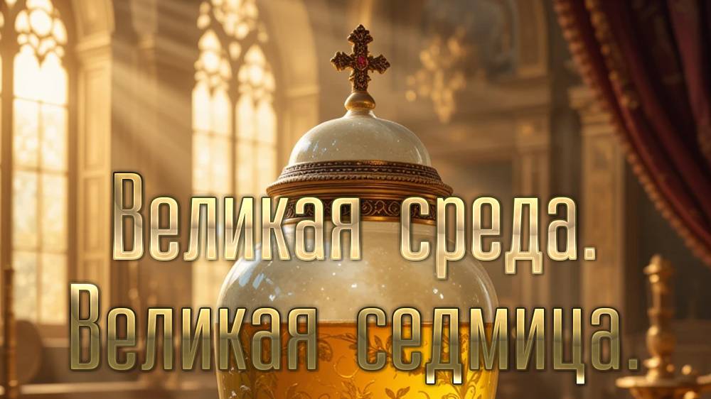 Великая среда. Великая седмица.