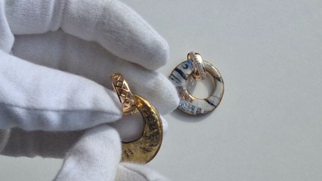 Серьги из полимерной глины. Ручная работа.