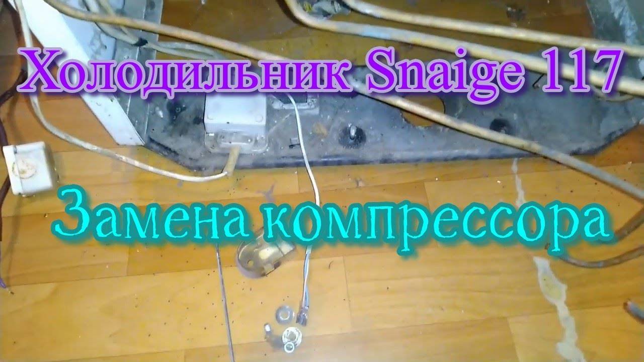 Холодильник Snaige 117 2  Замена компрессора