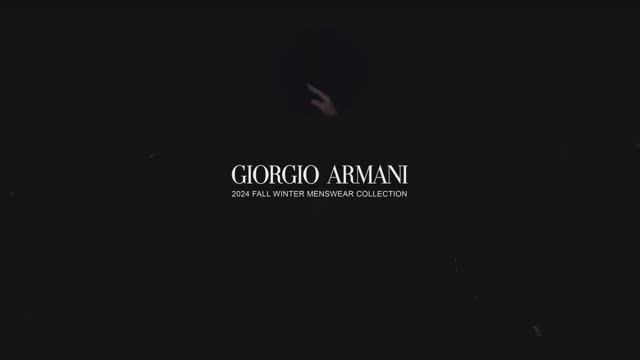 Показ мужской коллекции Giorgio Armani осень-зима 2024-2025